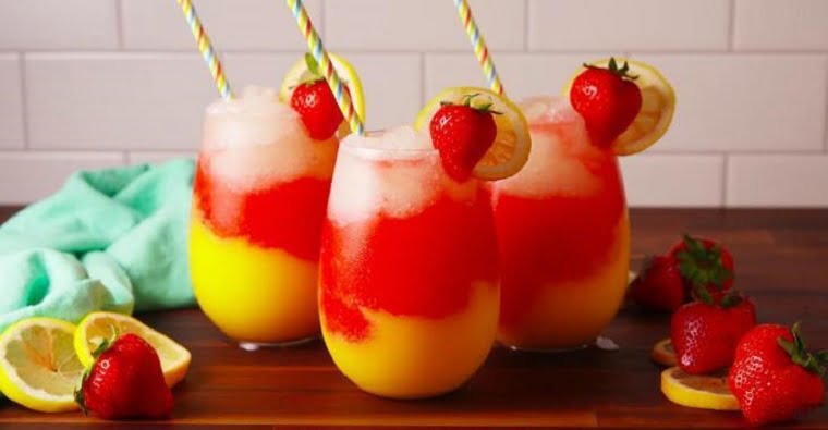 Slush fraise-mangue-limonade – Recettes Du Net