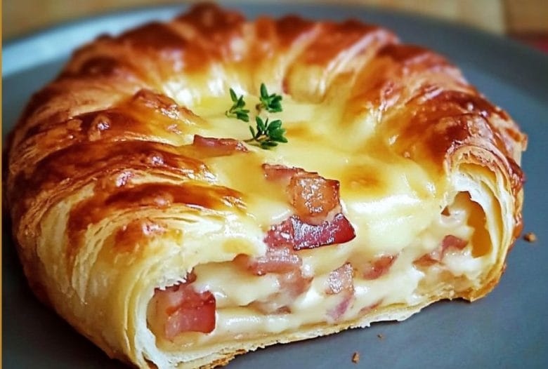 Feuilleté au Camembert et Lardons – Recettes du net Feuilleté au Camembert et Lardons – Recettes du net